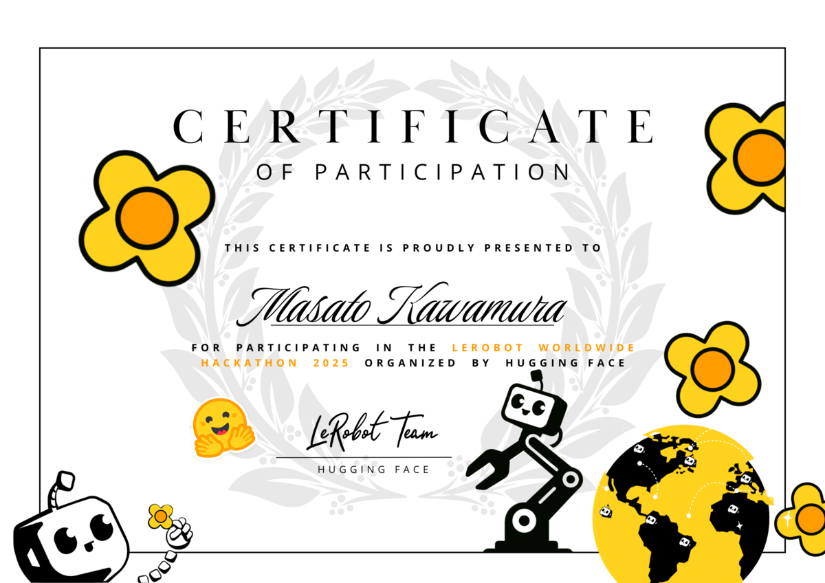 世界が巨大な最先端のロボティクスラボになる日-LeRobot World Wide Hackathon 2025 参加記録- - masato-ka's diary