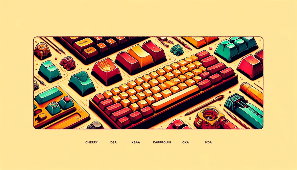 キーキャップの形状分類：Cherry、DSA、XDA、MDAなどのキーキャプ形状についてまとめました - 虎（牛）龍未酉2.1