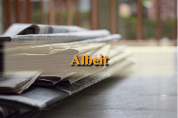 【英語】 接続詞 albeit の意味とは？ - MASH LIFE LOG