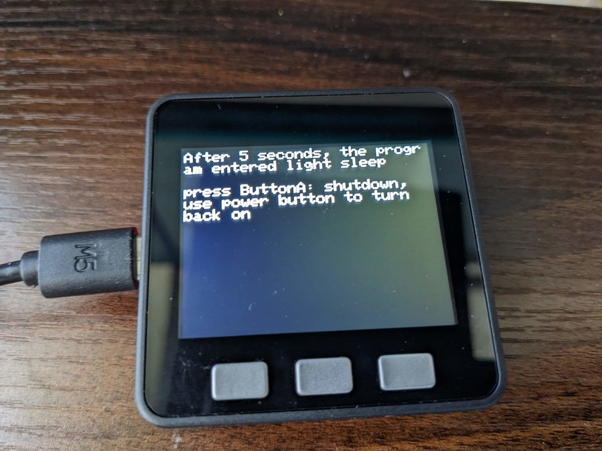 【M5Stack】基本のスケッチ例「PowerOFF」を読み解く - 趣味の学習ノート