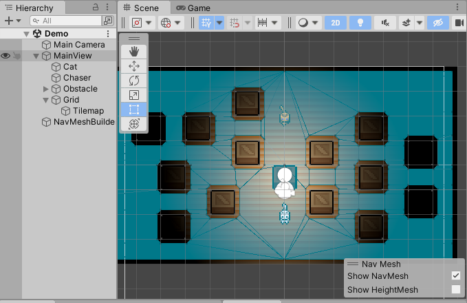 Unity 2021.2 の NavMesh Building を 2D Tilemap で強引に使いたい - しっぽを追いかけて