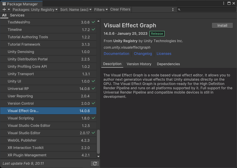 Unity 2D URP Visual Effect Graphで星空をつくる - しっぽを追いかけて