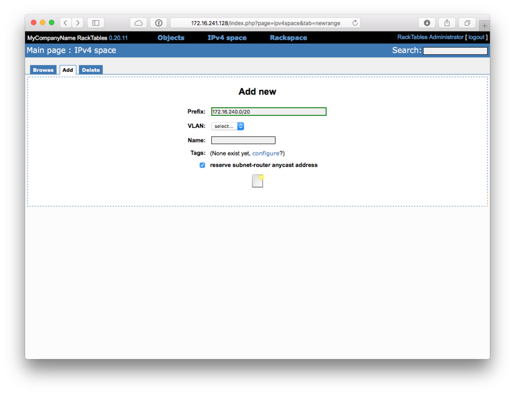 RackTablesで個人ネットワークを管理する - mazgi.log