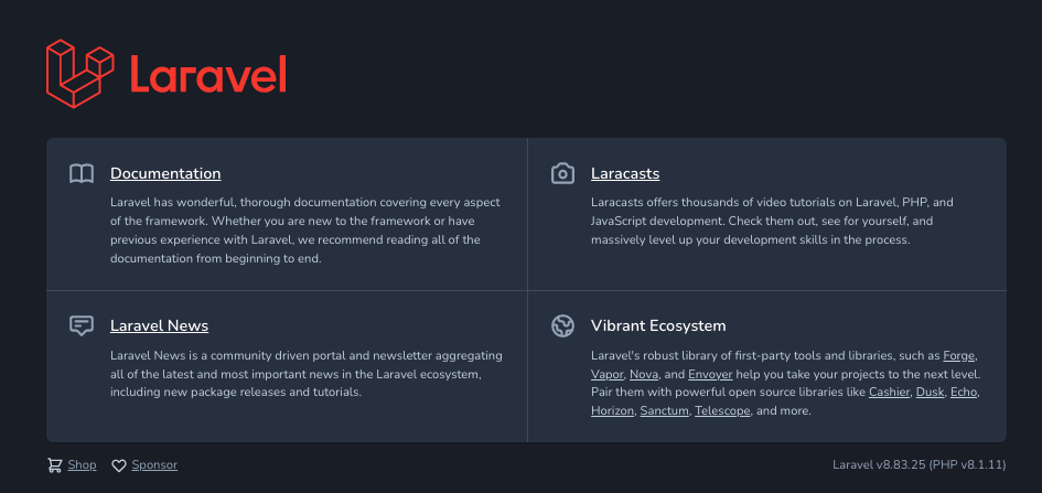 Dockerを使用してLAMP環境の構築(Laravel Breeze, Vue.js3)