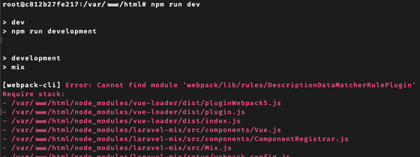 Dockerを使用してLAMP環境の構築(Laravel Breeze, Vue.js3)