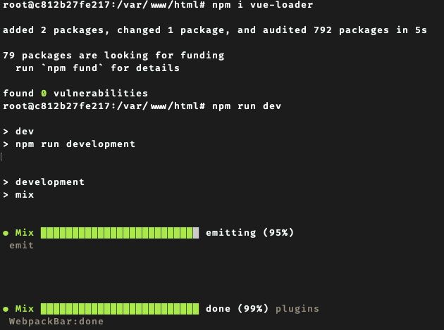 Dockerを使用してLAMP環境の構築(Laravel Breeze, Vue.js3)