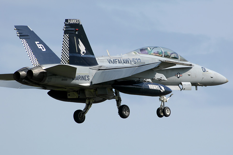 個別「[Aircraft]VMFA(AW)-533 F/A-18D ED-01/164959」の写真、画像 - MCAS Iwakuni ...