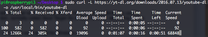 RaspberryPi 3 に youtube-dl をインストールする - min117の日記