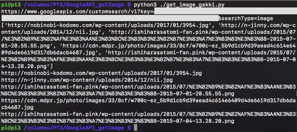 RaspberryPi Google Custom Search API で画像収集（Python 3） - min117の日記