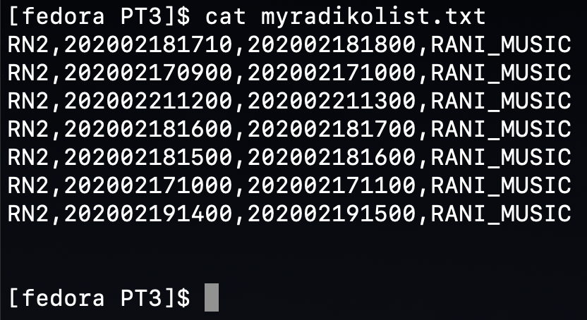 bash radikoの番組表を取得してCSVにする（BGM用音楽専用Channel） - min117の日記