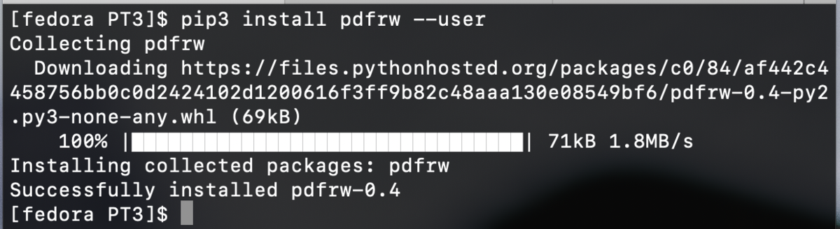 Python3 PDFにページ番号を付与する - min117の日記