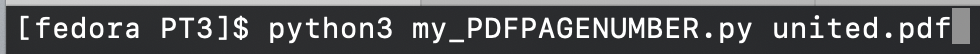Python3 PDFにページ番号を付与する - min117の日記