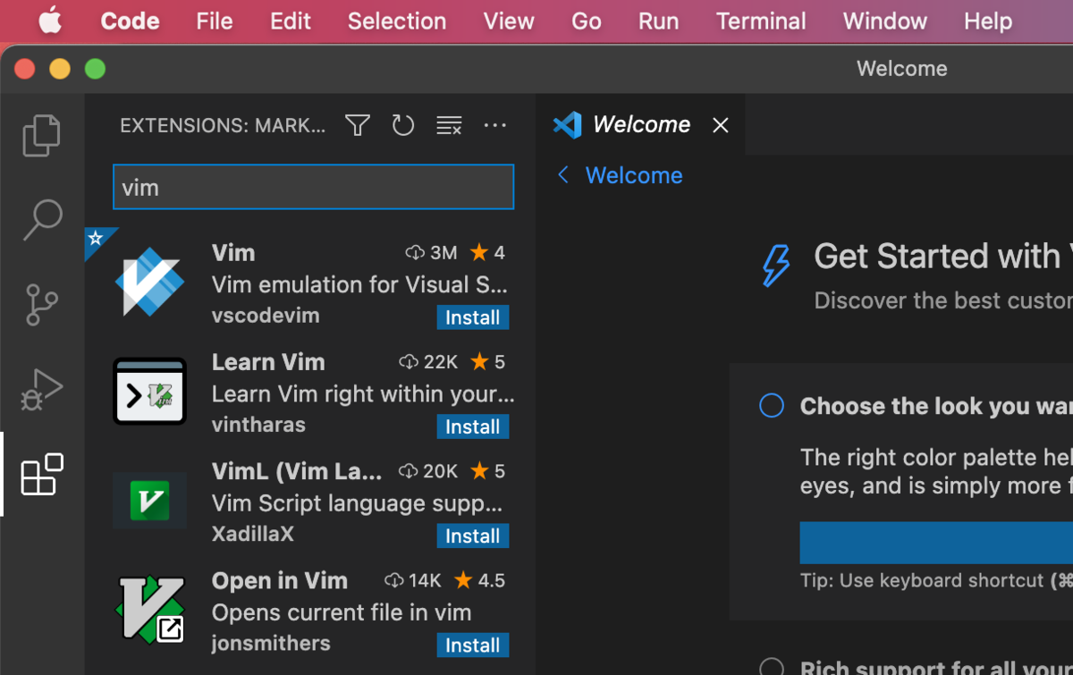 VS Code を macOS にインストールする（フォントサイズ大きくするにはメニューCode→Preferences→Settings→Font Size） - min117の日記