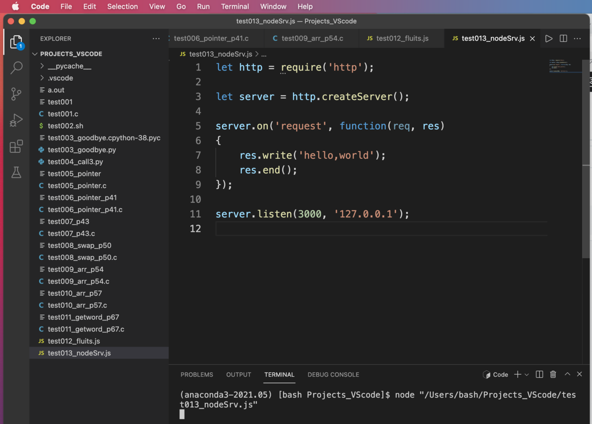 macOS に Node.js をインストールしてJavaScriptのコードを動かす（ブラウザでも試す） - min117の日記