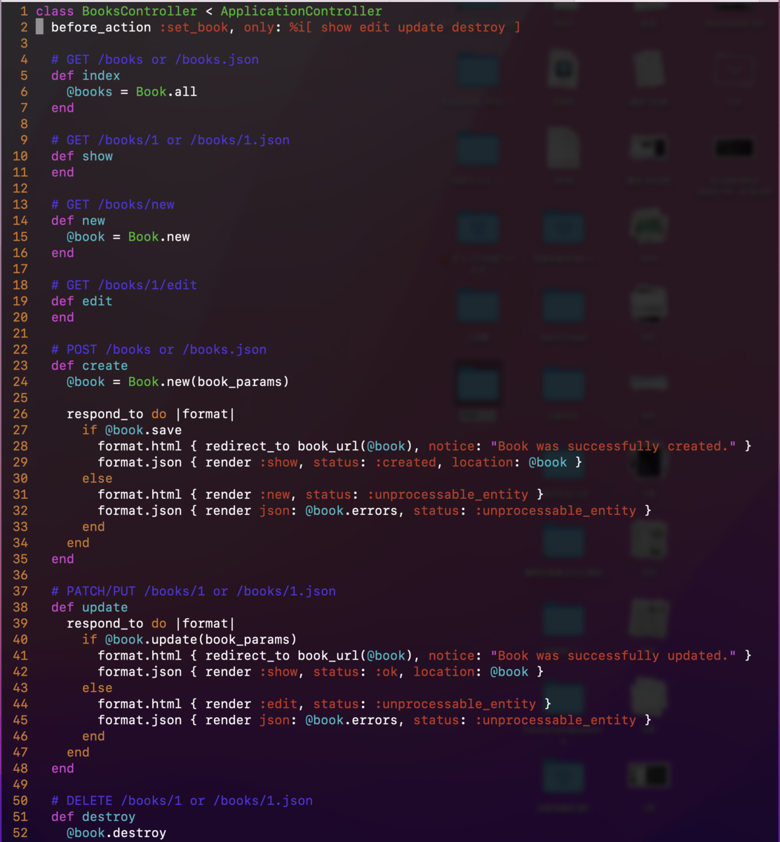 Ruby on Rails の Scaffold（足場）コマンドで 図書館アプリにBook機能を追加 - min117の日記