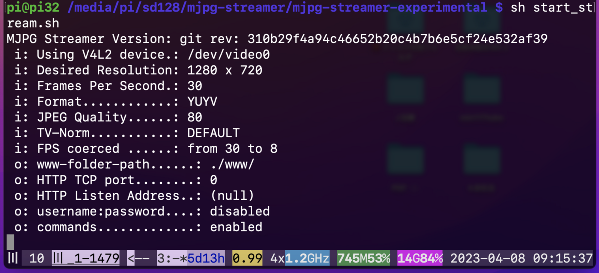 RaspberryPi3 の webcam映像を http経由 でストリーミング配信 - min117の日記