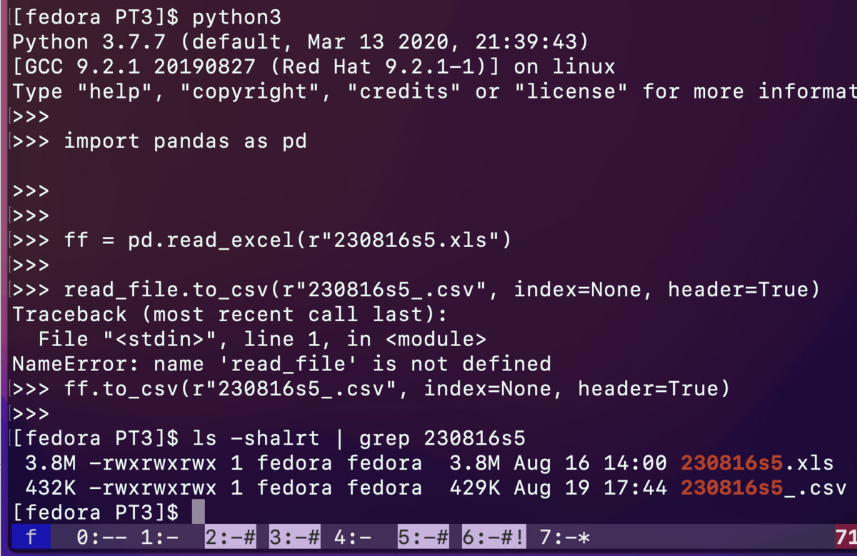 python3 で xls を csv にサクッと - min117の日記
