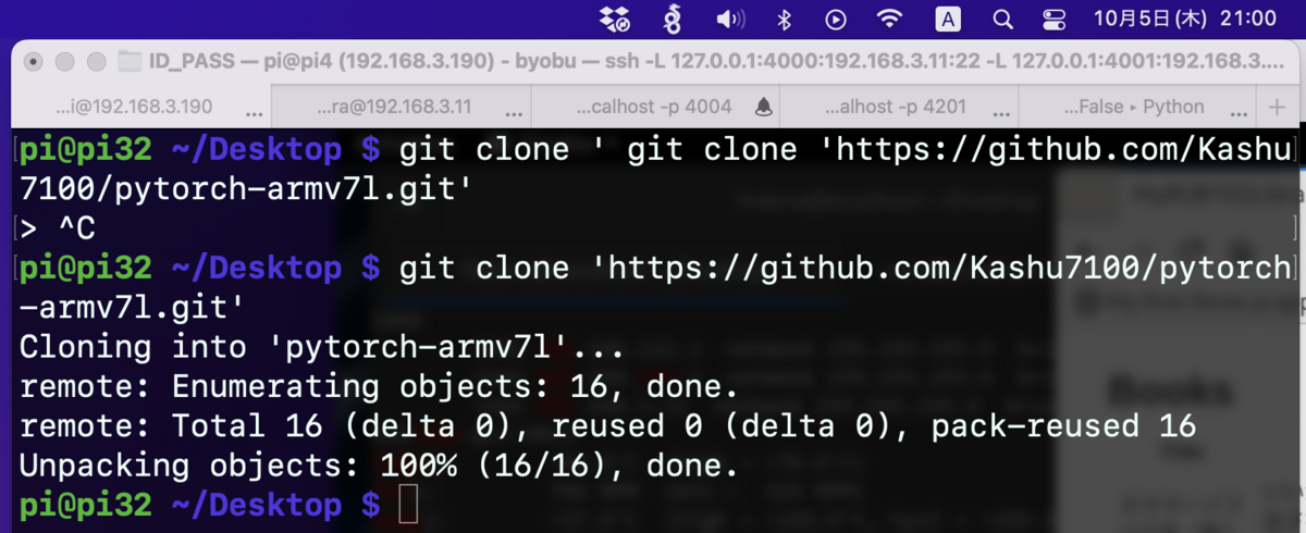 RaspberryPi3 + yolo 5 物体検知（Python3.7.3 → 3.9.18へアップデートも）→ numpyでエラー格闘 → OSをbusterからbullseyeへ ...
