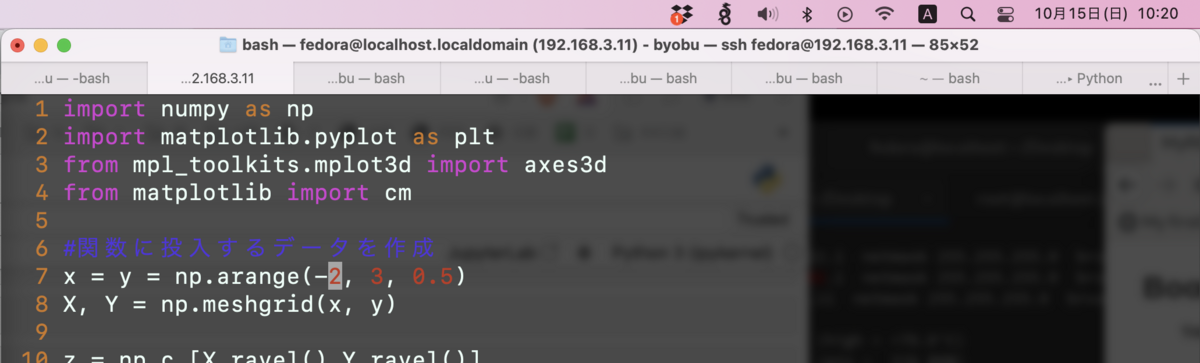 Python3でハッカーっぽい3Dの画像を保存する（多変量正規分布をplotしてpng画像に保存） - min117の日記