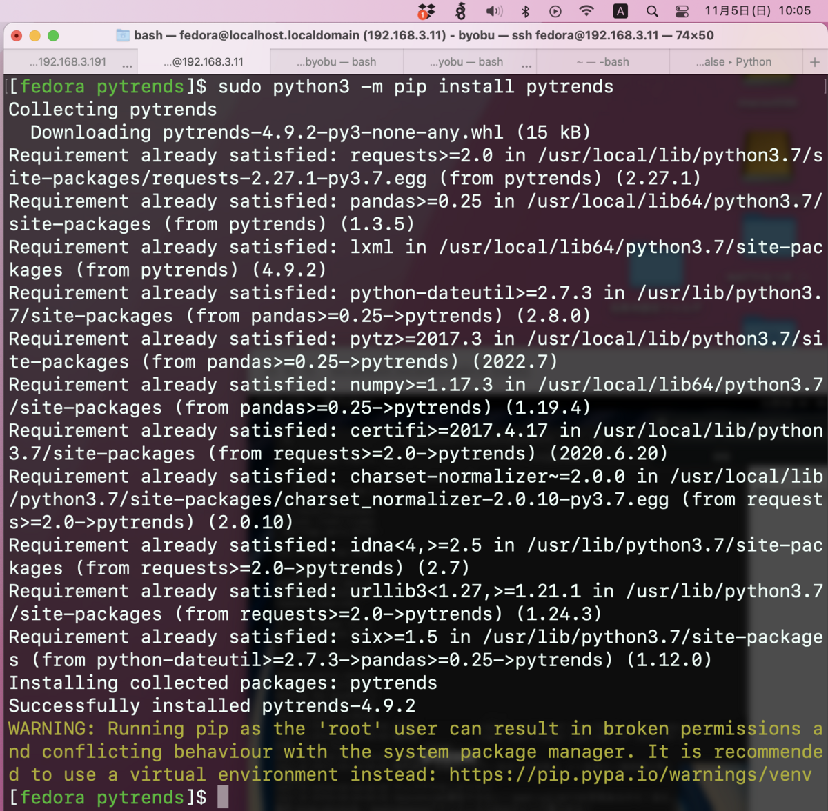 pytrendが400または429エラーになるのを治す（site-packagesにあるrequests.pyのgetをpostにする） - min117の日記