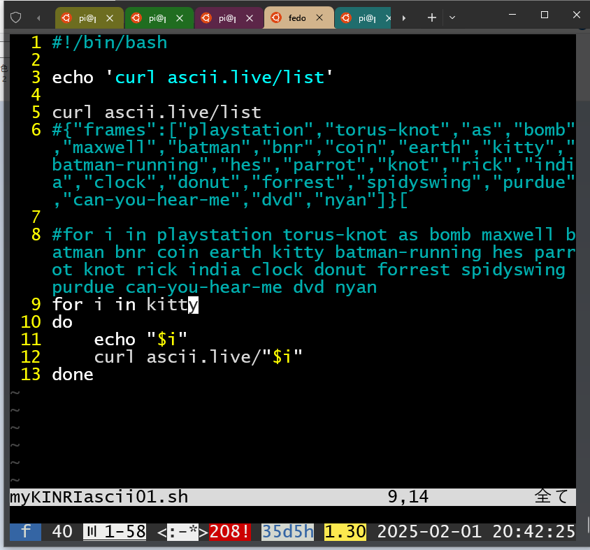 ascii-live kitty アスキー絵文字でハローキィ - min117の日記