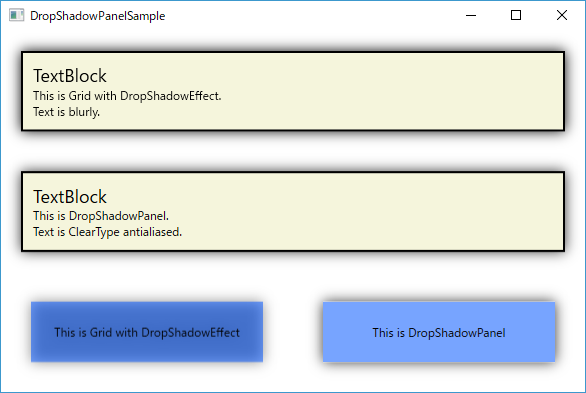FluentWPF v0.2.0～AcrylicPanel/DropShadowPanelの追加～ - SourceChord