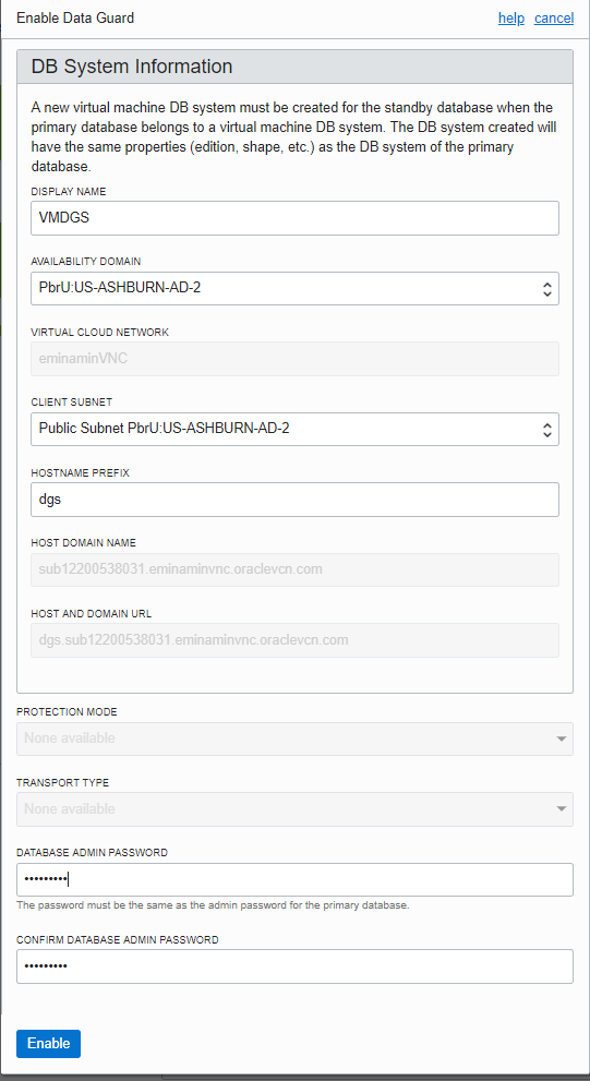 OCI Database-VMでData Guard構成を作ってみた - minamin's Blog