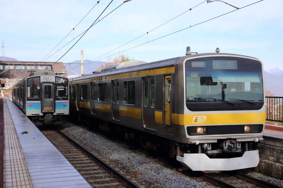 B31編成返却回送 in姨捨 - 鉄道気分