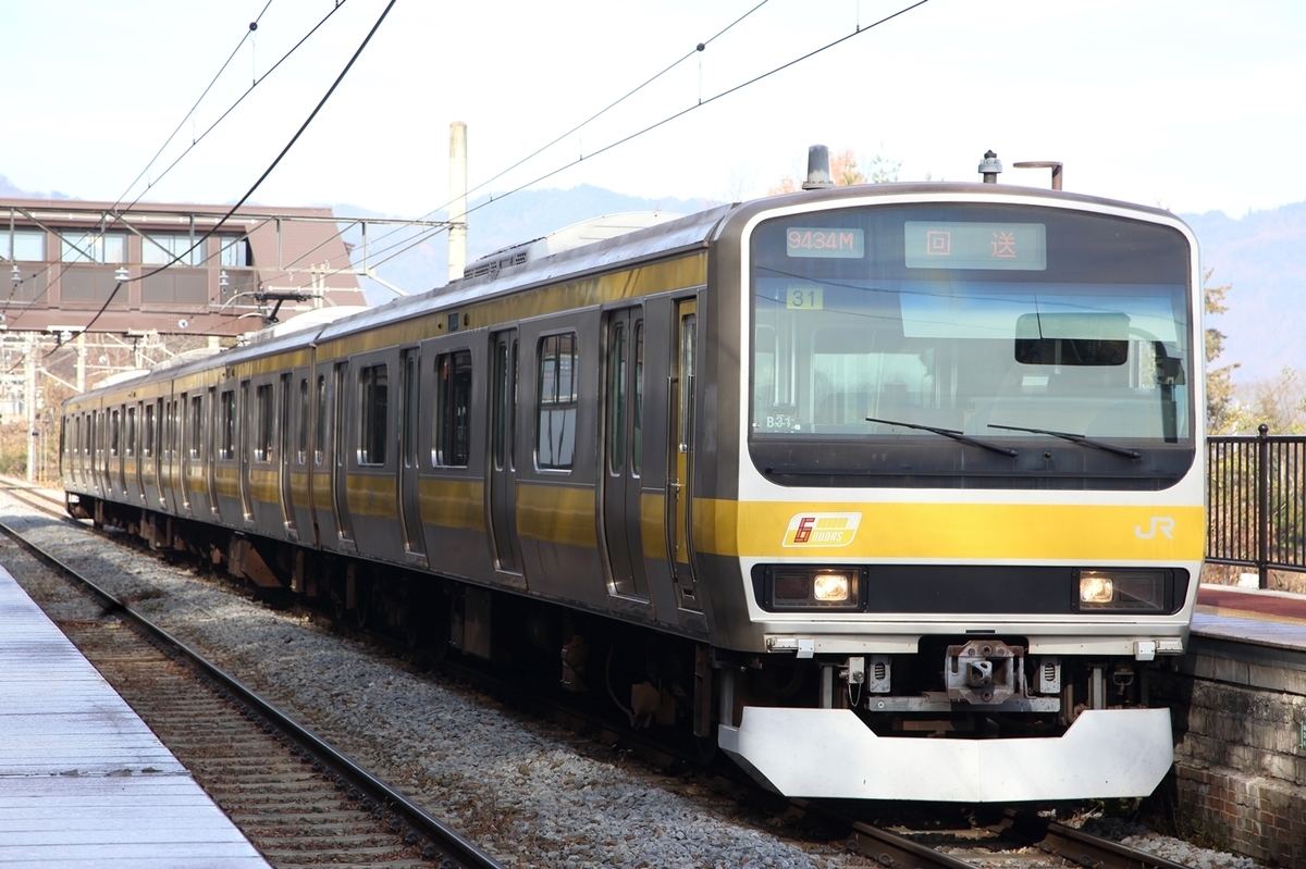 B31編成返却回送 in姨捨 - 鉄道気分