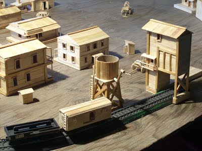 How to Make Cheap Mining Town Buildings From Card and Balsa Wood ...