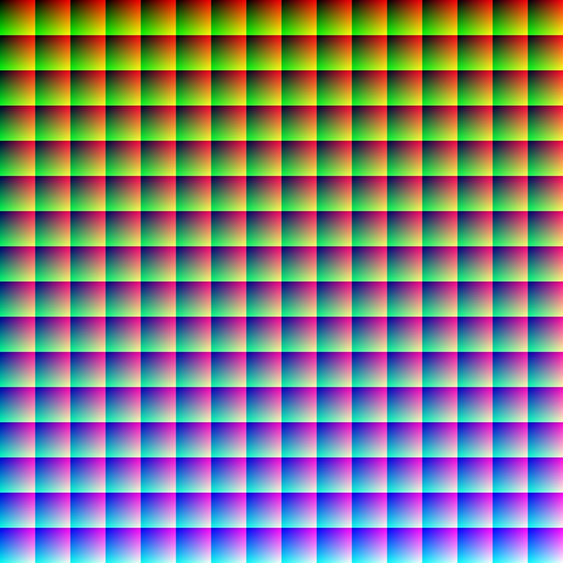 16,777,216色をすべて使ったpng画像を生成する - minus9d's diary