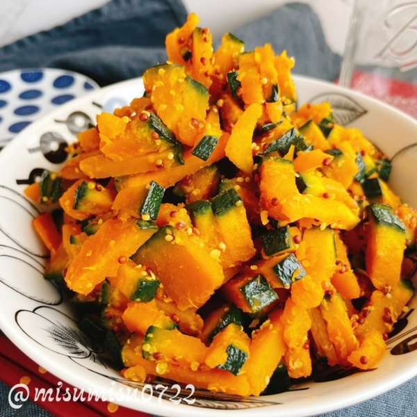 Pumpkin with mustard / Easy Pumpkin Recipe - ほっこりおうちごはん