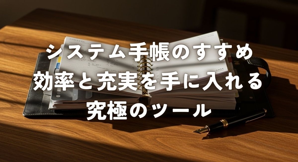システム手帳のすすめ 効率と充実を手に入れる究極のツール - Blushing Violet