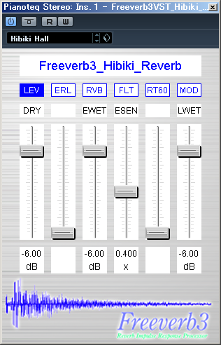 Freeverb3 2.6.6 - by mitsubamushi(by みつばむし)