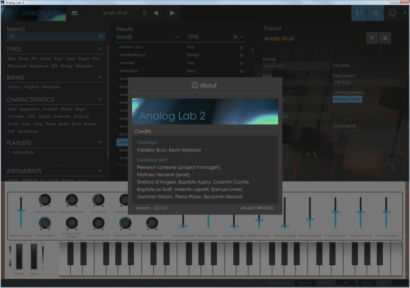 Analog Lab 2.0.1 - by mitsubamushi(by みつばむし)