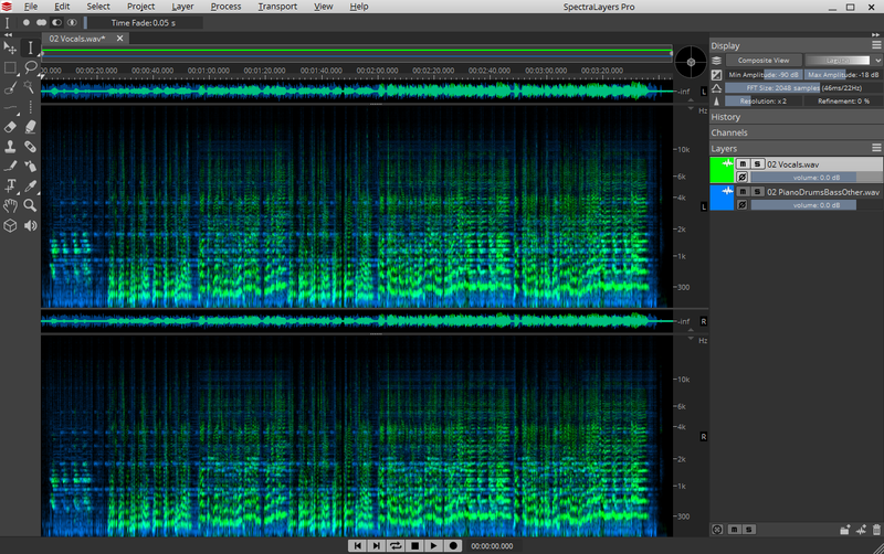 SpectraLayers Oneでボーカル分離 - by mitsubamushi(by みつばむし)