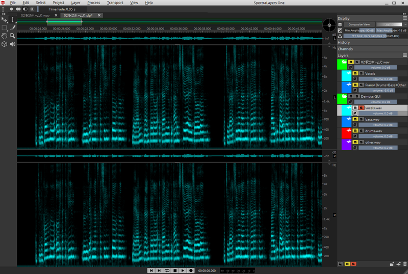 個別「Demucs GUIでのボーカル分離具合」の写真、画像 - blog - mitsuba64's fotolife
