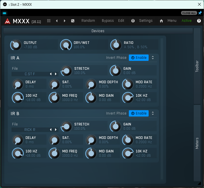 MXXXのConvolutionでCOSM Guitar IR そのさん - by mitsubamushi(by みつばむし)