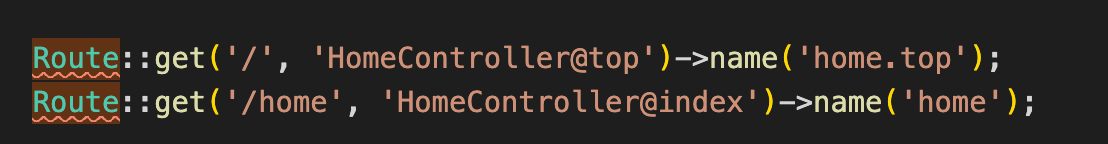 VSCode、Laravelのweb.phpでUndefined type 'Route' のエラーメッセージを消す方法を探す記録 - developer's diary