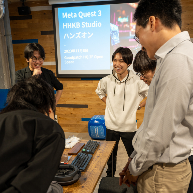 【イベントレポート】 最新デバイス「Meta Quest 3」と「HHKB Studio」を同時に体験できる社内ハンズオンを開催 - Goodpatch Tech Blog
