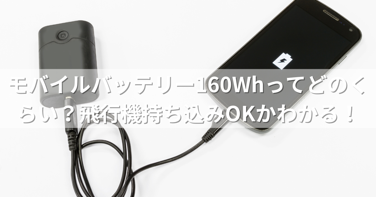 モバイルバッテリー160Whってどのくらい？飛行機持ち込みOKか一発でわかる！ - 暮らしの便利帳