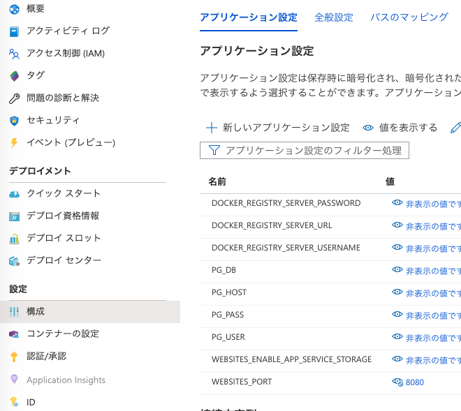 Azure App Service上で動かしているDockerイメージからAzure Database for PostgreSQLに接続する - miyohide's blog