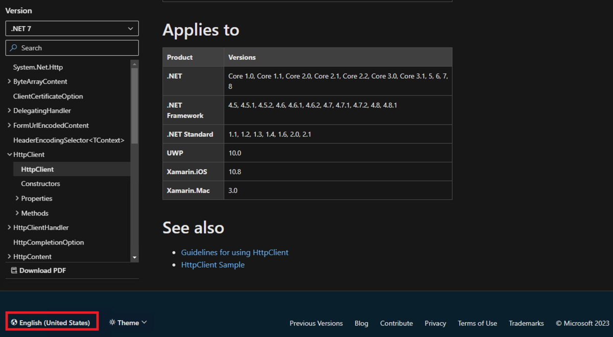 MS Learn(旧MSDN)で英語、日本語、他の言語に変更する方法 - もこたんブログ@mocuLab(´･ω･`)