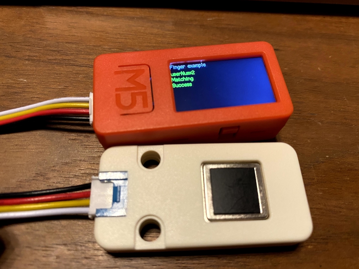 M5StickC Plus + M5Stack用指紋センサユニットで指紋認証 - modalsoul’s blog
