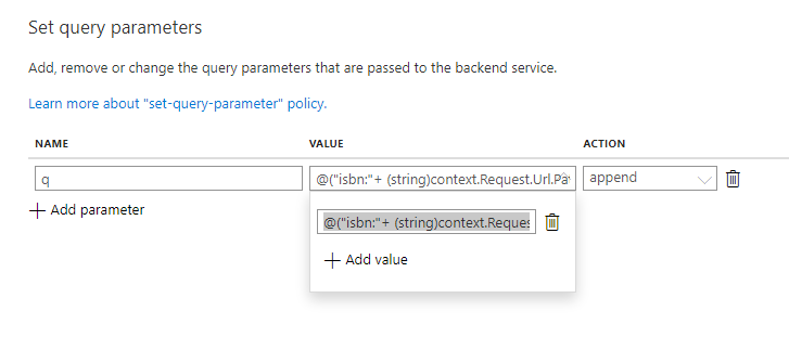 メモ：Azure API ManagementでPath ParamterからQuery Paramterに変換するポリシー ...