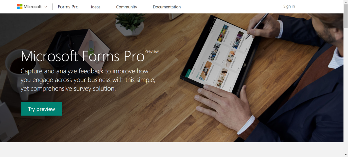Office365 Microsoft Forms Proがプレビューできるようになっていました - （）のブログ