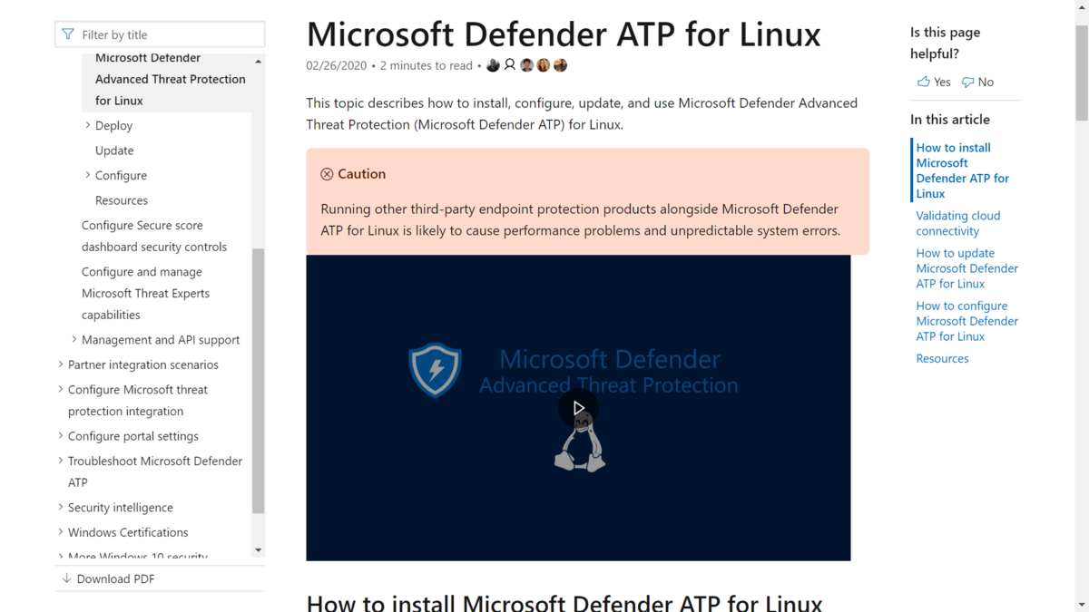 Microsoft Defender ATP for Linux がプレビューリリースされました - （）のブログ