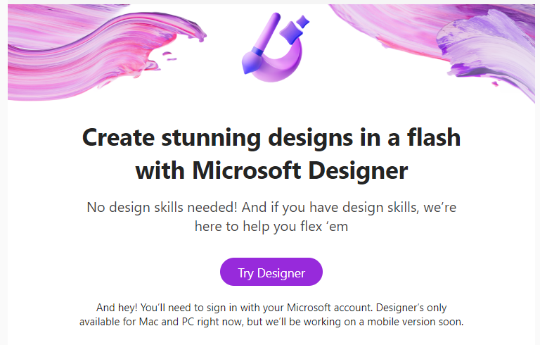 Microsoft 365 Designer が利用できるようになりました！ - （）のブログ
