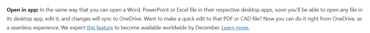 Microsot 365 OneDrive で一般アプリからのファイルオープンがサポートされます - （）のブログ