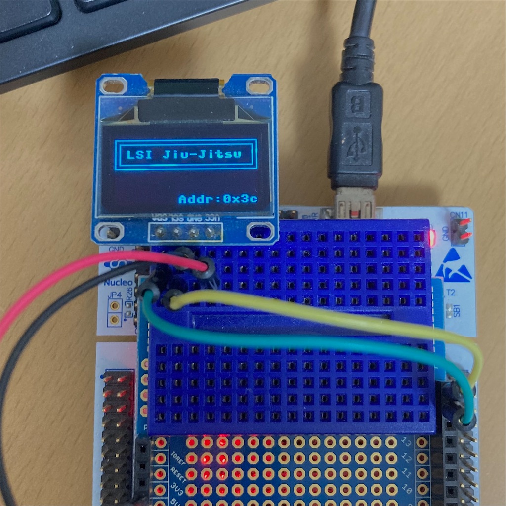 MicroPythonで遊ぶ (2) - SSD1306 - LSI Jiu-Jitsu